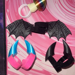 Bat Wings Ears Headphone Attachment Gaming and Live Streaming Headset ...