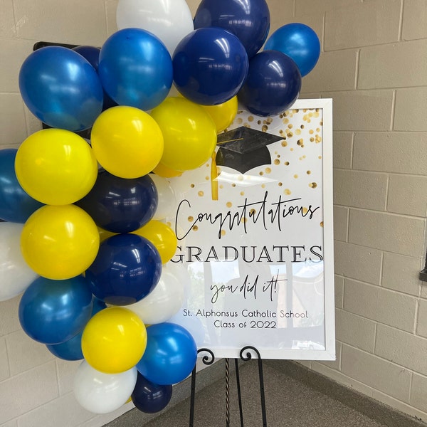 Graduation Welcome Sign Template, Printable Congratulations Graduate ...