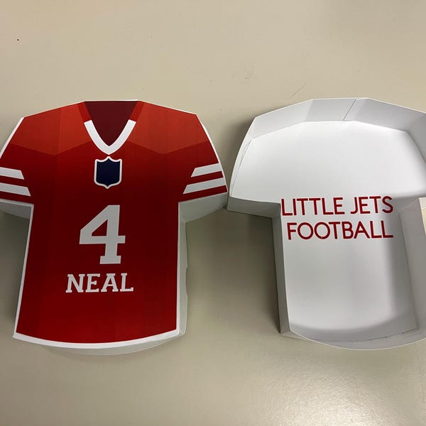 Football Jersey Box SVG File for Cricut and Silhouette Tshirt Box Svg ...
