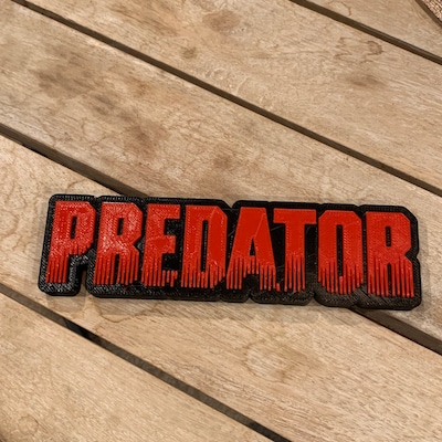 Predator Movie Logo Shelf Wall Art Display Desk Art Classic Film Logo ...