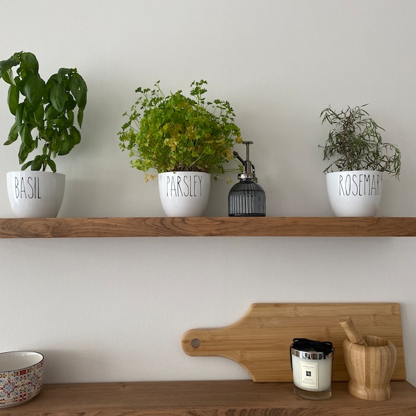 Herb Decals, Potted Plant Labels, Basil Label, Oregano Label, Gardening ...