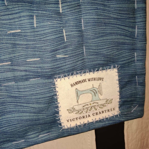 Personalized Handmade by Quilt Label, Custom Quilt Label With Name and ...
