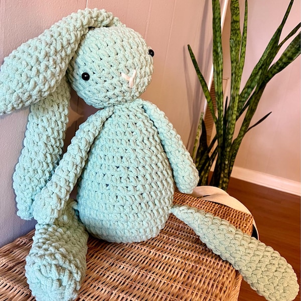 The Boho Bunny Stuffie Crochet Pattern | Rabbit Crochet Pattern ...