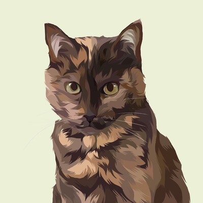 Custom DIGITAL Cartoon Pet Portrait, Personalized Animal Drawing ...