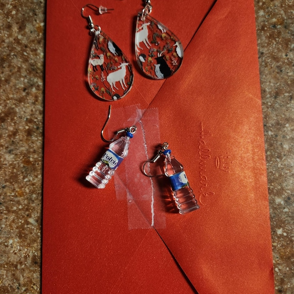 Goat Earrings: Laser Cut Acrylic Goats, Baby Goats, Kids, Farm, Animals ...