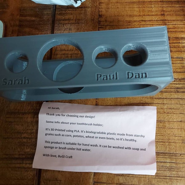 Customizable 3D Printed Toothpaste Squeezer Unique Bathroom Design Gift Soft Eco Friendly ...