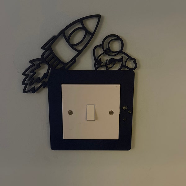 Space Theme Light Switch Surround, Light Switch Cover, Space Themed ...