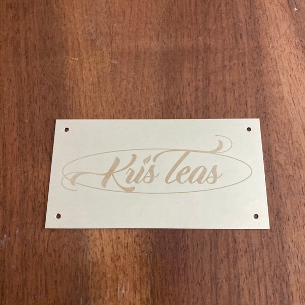 Bright Brass Engraved Plate Engraving Customized Metal Name Plate ...