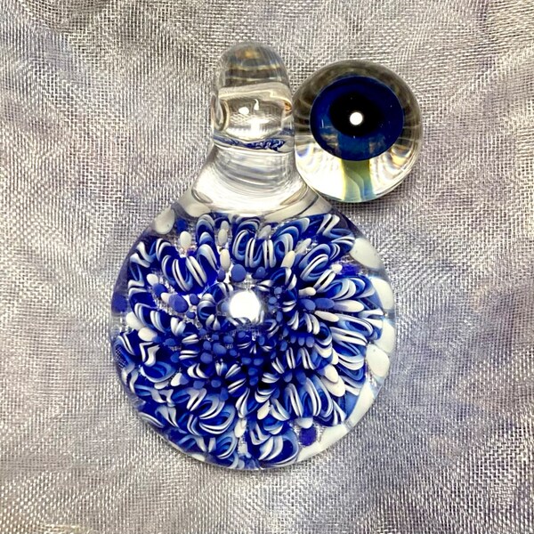Spiral Cane & Dot Implosion Pendant - Etsy