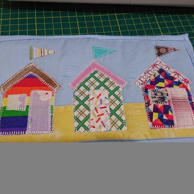 Beach Huts and Whales Pattern Pack Two Mug Rug Patterns From the Patchsmith - Etsy