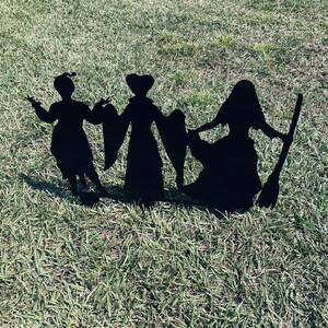 Halloween Witch Metal Yard Stake Shadow Casters | Witch Metal Art ...