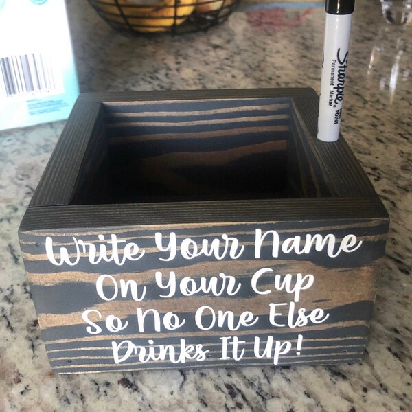Mark Your Cup/party Cup Holder/red Solo Cup Holder/cup Caddy/wood Caddy ...