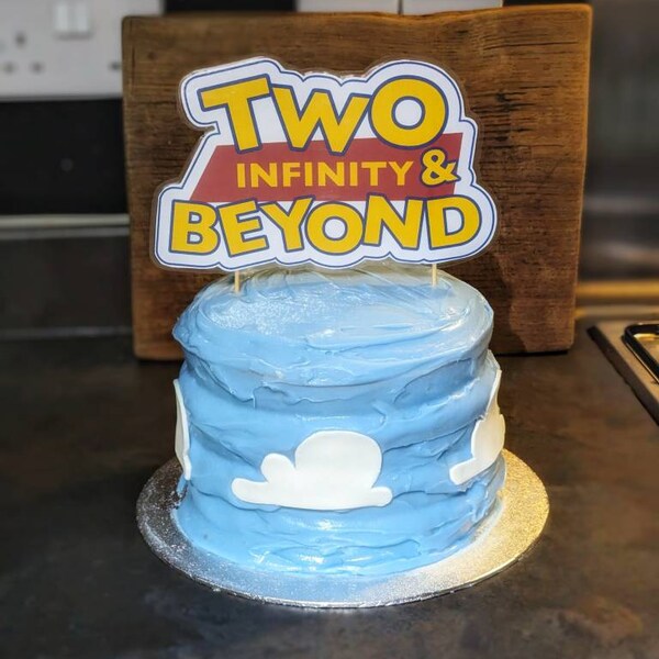 TOY STORY Cake Topper, Two Infinity and Beyond Cake Topper, Toy Story ...