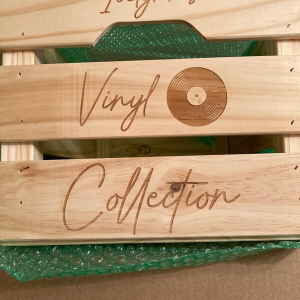 Personalized Crate for Vinyl Records, Vinyl Record Container, Custom ...