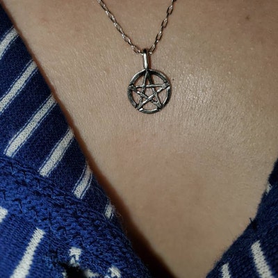 Sterling Silver Little Pentagram, Pentacle VERY SMALL, Lightweight ...