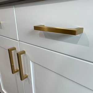 T Bar Gold Solid Brass Cabinet Handles Brass Door Pull - Etsy