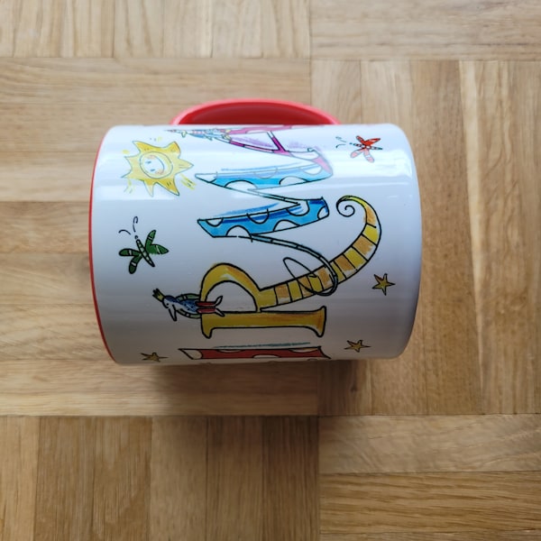 Schulkind Tasse mit Namen, Schulkind 2024 , Einschulungsgeschenk , Geschenk zur Einschulung ...