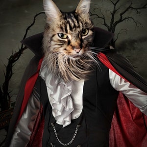 Custom Pet Portrait in Suit . Custom Animal Portrait in Suit . | Etsy