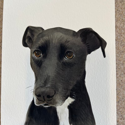 Pet Portrait Custom MULTI Pet Portrait Pet Painting Multi Dog Portrait ...