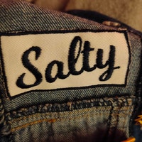Salty Patch Made in USA 3 X 1.5 Embroidered Patches for Jackets Salt ...
