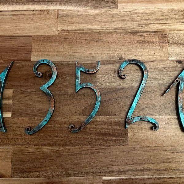 House Number / Iron House Numbers 5 Inch./ House Address / Metal House ...