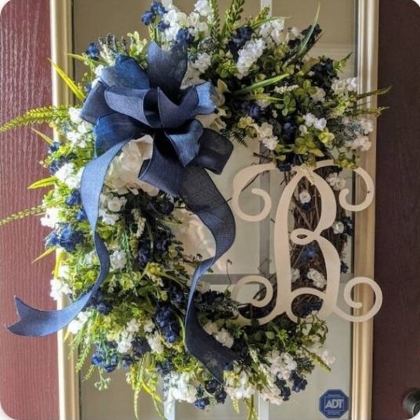 Large Burlap Wreath Notre Dame Wreath Notre Dame Fighting Irish Wreath ...