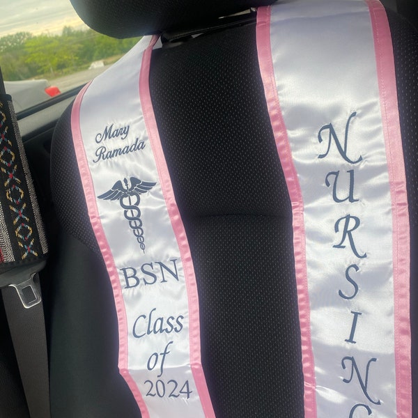 RN-NURSING Personalized Embroidery Graduation Stole With Flag - Etsy