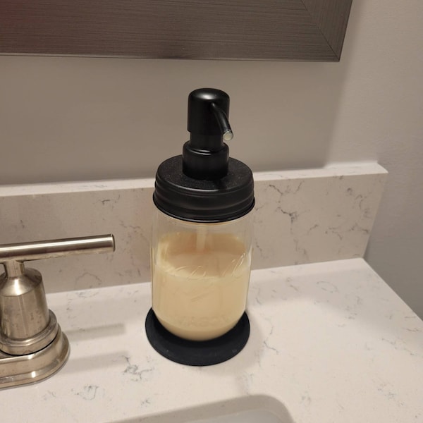 Black Soap Pumps With Collar Rings - 2pk - Replacement Dispenser Pumps ...