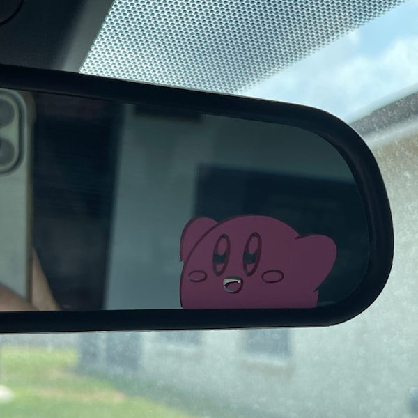 Kirby Peeker Anime Mini Decal - Etsy