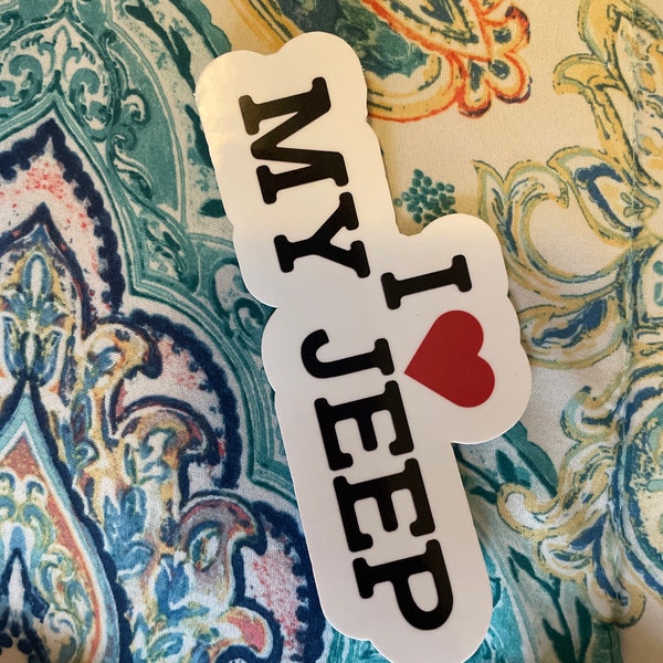 WATERPROOF CUSTOM I Love Sticker - Etsy