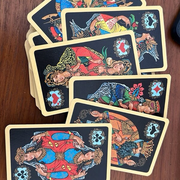 Vintage Pin-up Playing Cards 60s, Deck of 54 Cards, Romikartya, Imre ...