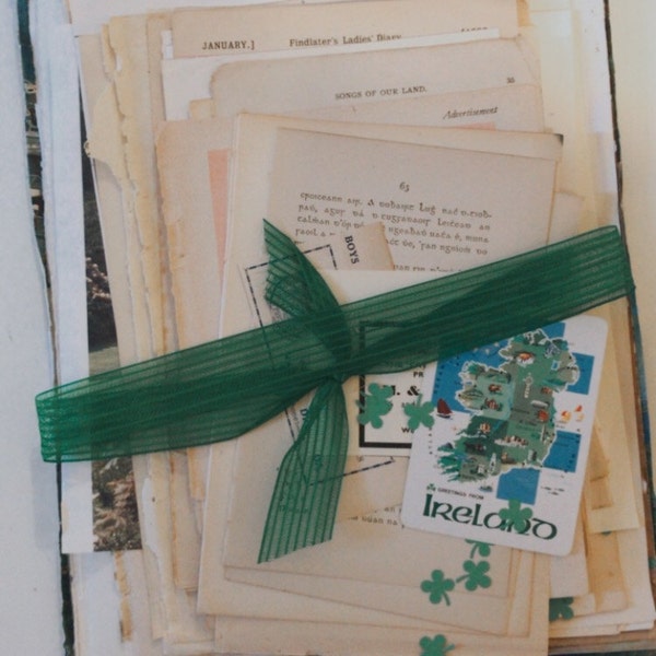 Ireland Paper Pack, 70+ Irish Vintage Ephemera and Pictures for ...
