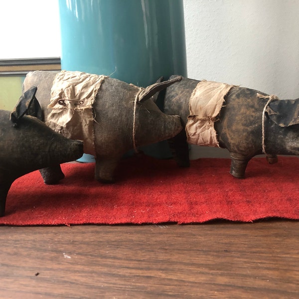 READ Item Description for Important Information: Primitive Pig Bowl ...