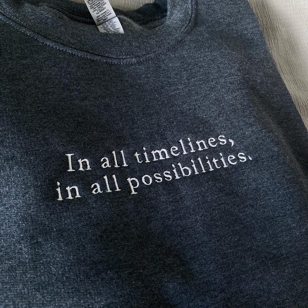 Video Game Quote Embroidered Sweatshirt || Fantasy || Scifi || Unisex ...