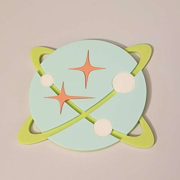3D Atomic Coaster | ONE Individual Coaster | "cosmic Coaster" Design ...