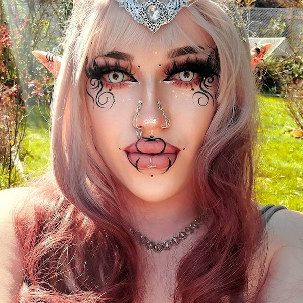Crystal Nose Cuff Set | Dangle Nose Cuff No Piercing Necessary | Fake ...