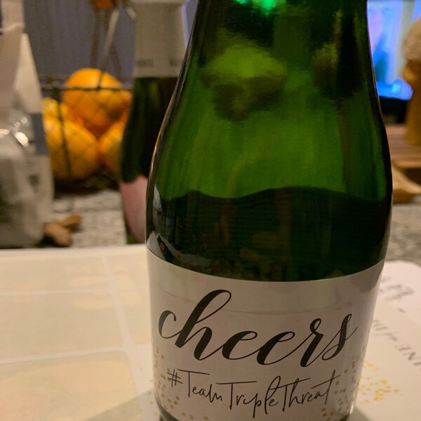 Personalized Cheers Wedding or Engagement Champagne and Prosecco Label ...