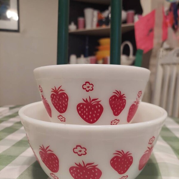 Vintage Pyrex Strawberry Inspired Decals - Decals Only Dishes Are NOT ...