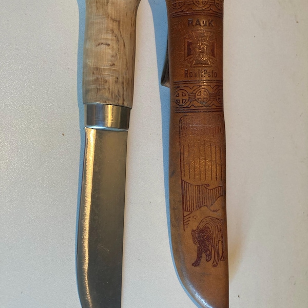 Vintage Lapinleuku Puukko Knife Janne Marttiini Rovaniemi Lapland ...