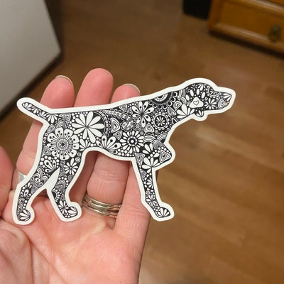 German Shorthaired Pointer GSP Pointer Sticker Dog Sticker GSP ...