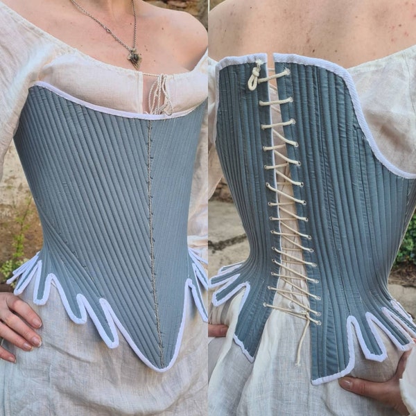 1760 Stays Pattern - Standard Sizes - Ref Duchesse - 18th Century ...