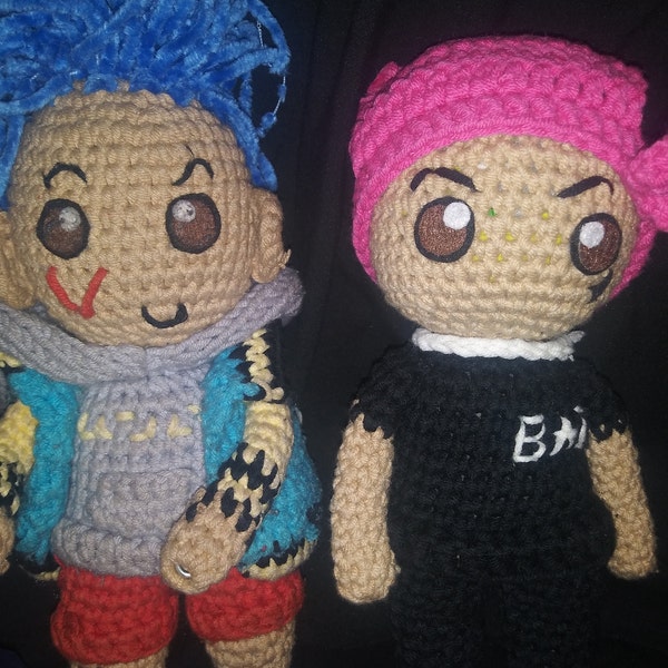 Ski Mask the Slump God Crochet Plushie: Handmade Chibi Doll - Etsy