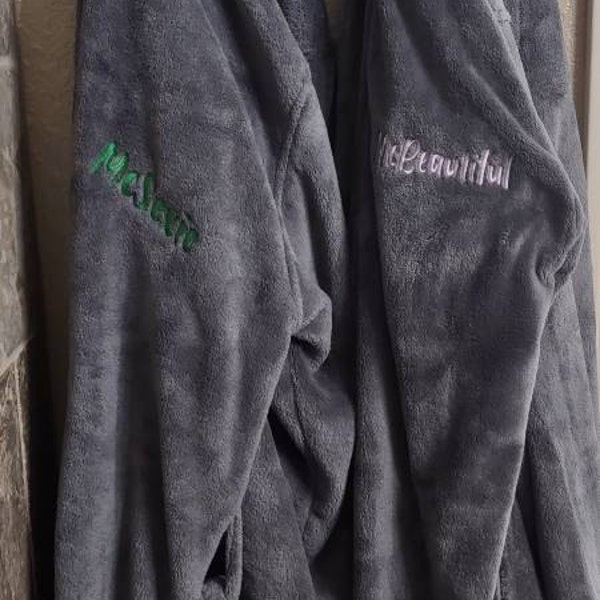 Custom Embroidered Robe, Personalized Robe, Mr and Mrs Robes ...