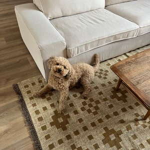 4x4, 9x9 Feet and Other Size Also Handmade Square Wool Jute Area Rug ...