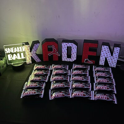 Airman 3D Number 2023, Sneaker Head Party Decor, Jumpman 3D Numbers ...