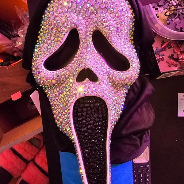 Rainbow White Sickick DJ Mask - Etsy
