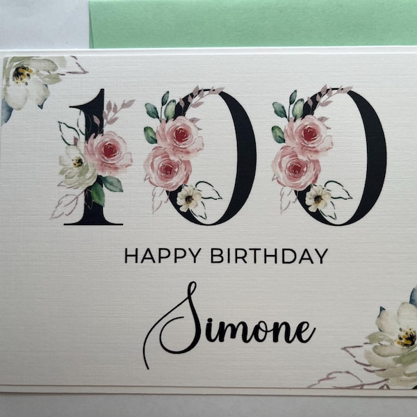 Custom 75th Birthday Card, Happy 75th Birthday Card for Mom ...