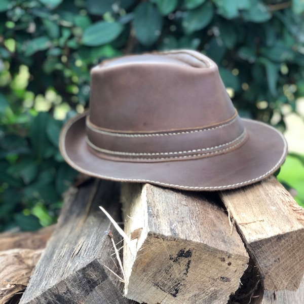 Leather Trilby Fedora Hat Pattern: Sizes 54-62 (PDF & DXF) - Etsy