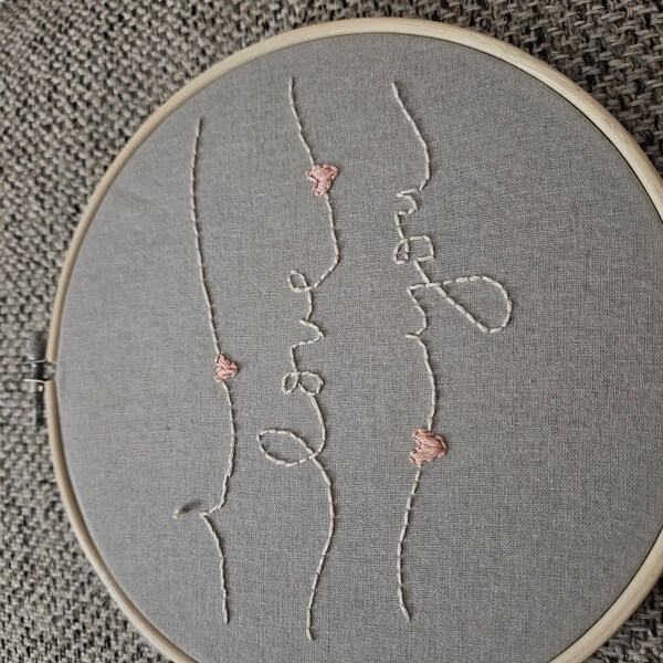 I Love You Hand Embroidery Pattern - Digital PDF Embroidery Pattern ...