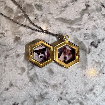 Gold Locket, Geometric Lockets, Locket Necklace, Gold Modern Locket ...